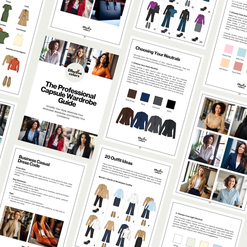 Professional Capsule Wardrobe Guide, Office Attire, Style Guide ...