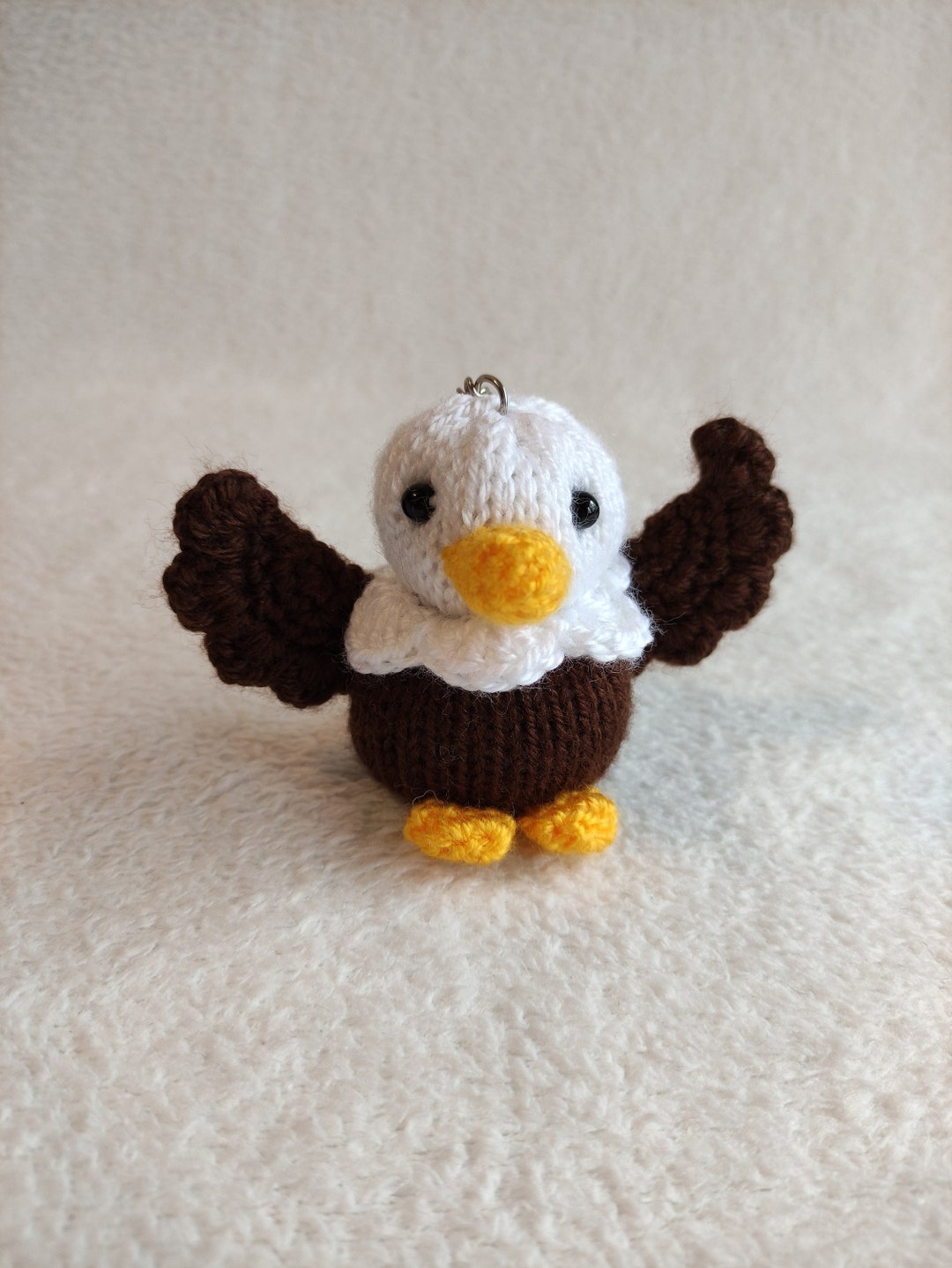 1pc Eagle Keychain, Knitted Mini Toy, Bag Pendant - Etsy
