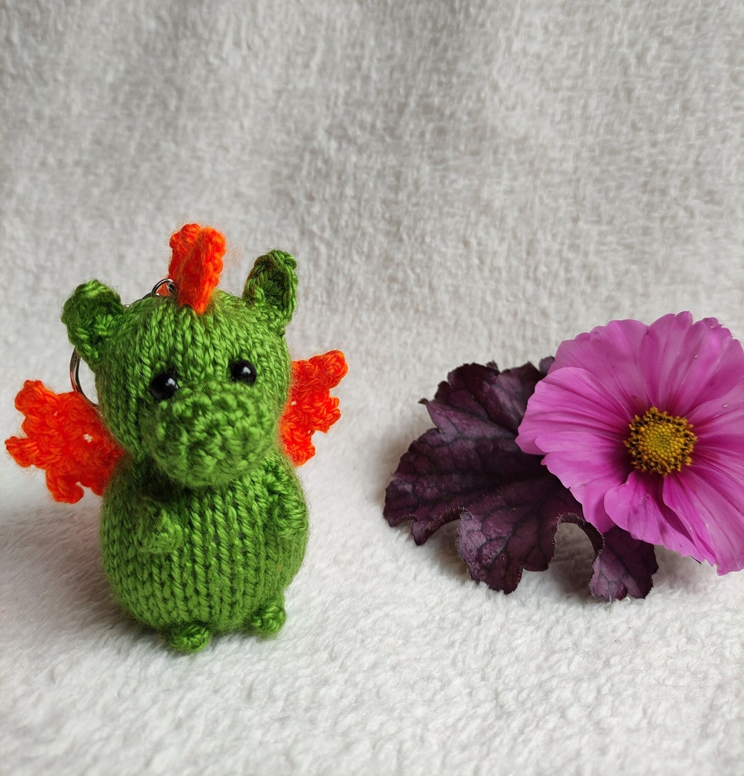 Dragon Keychain, Knitted Mini Toy, New Year Gift - Etsy