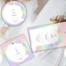 Pastel Rainbow Birthday Gift Tag Bundle Colorful Party Favor Set Baby ...