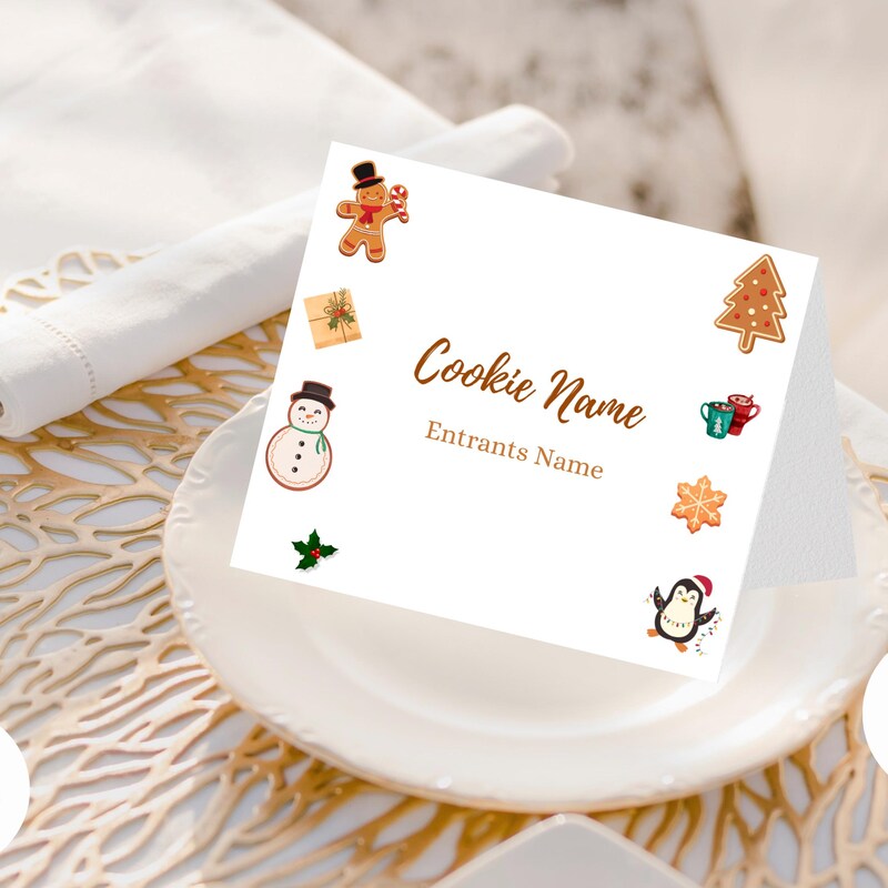 Place Card Cookies - Etsy