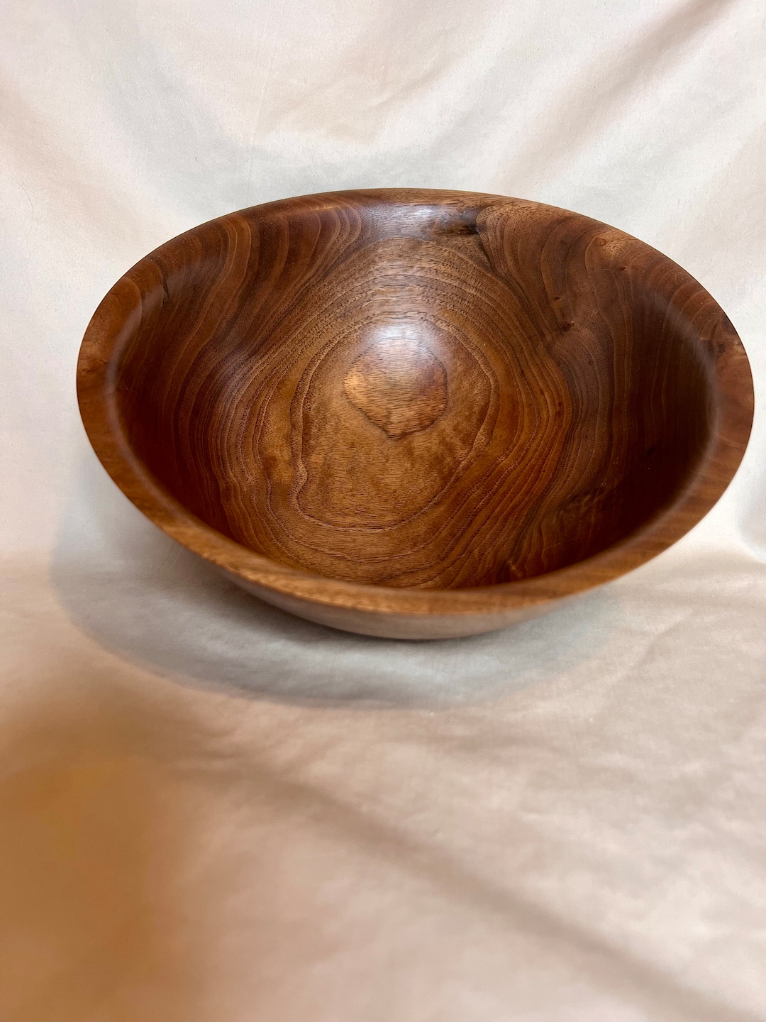 Hand Turned Curly Figured Walnut Dish Decor, Figured Walnut Accent ...