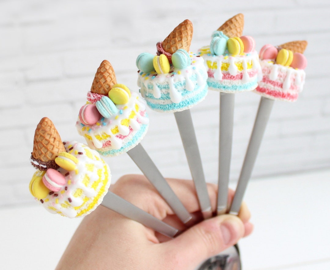 Tasty Spoon Cupcake Sweet Spoon Children Tea Party Gift for Girls Cake ...