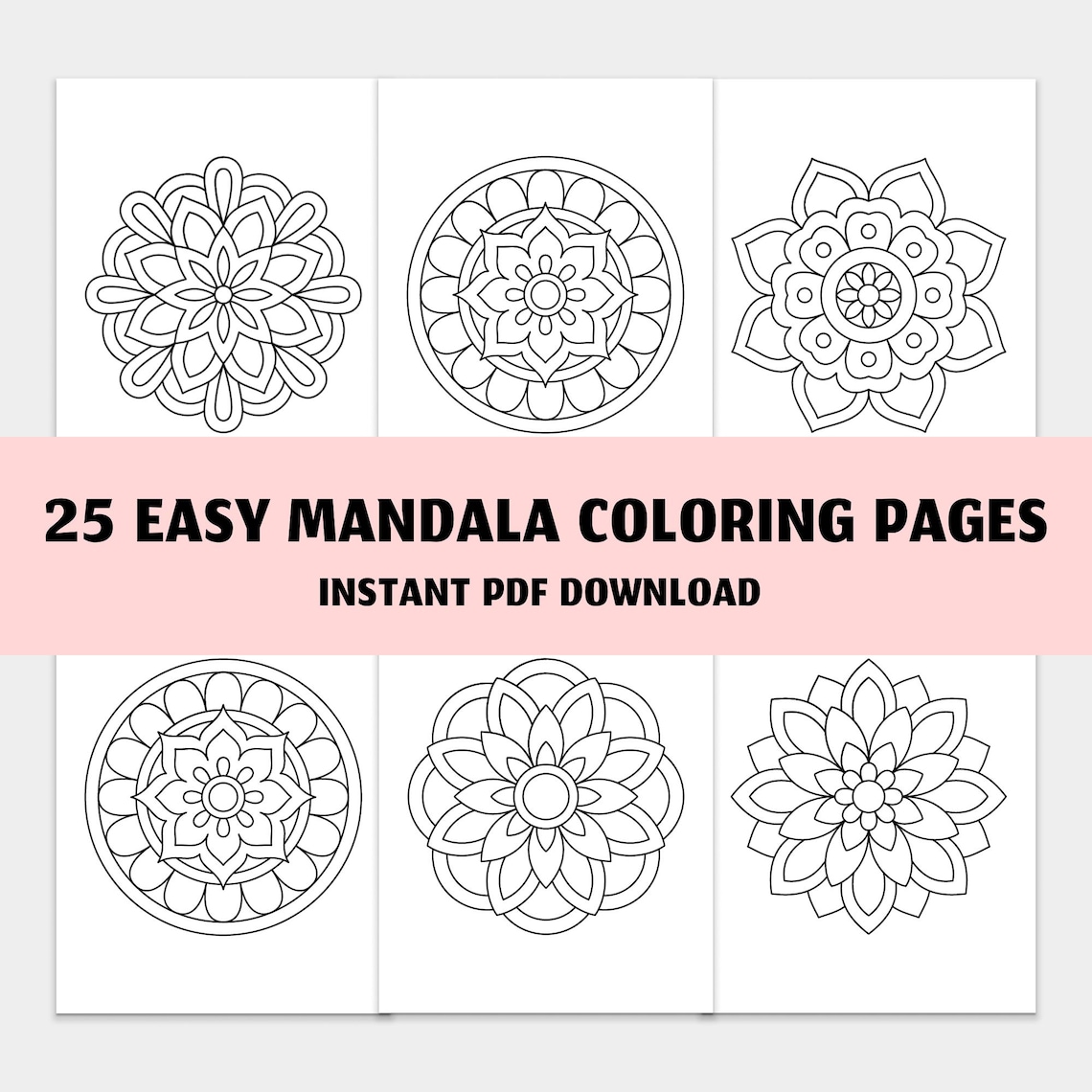 25 Easy Mandala Coloring Pages | Mandala Art Coloring Sheets | Mandala ...
