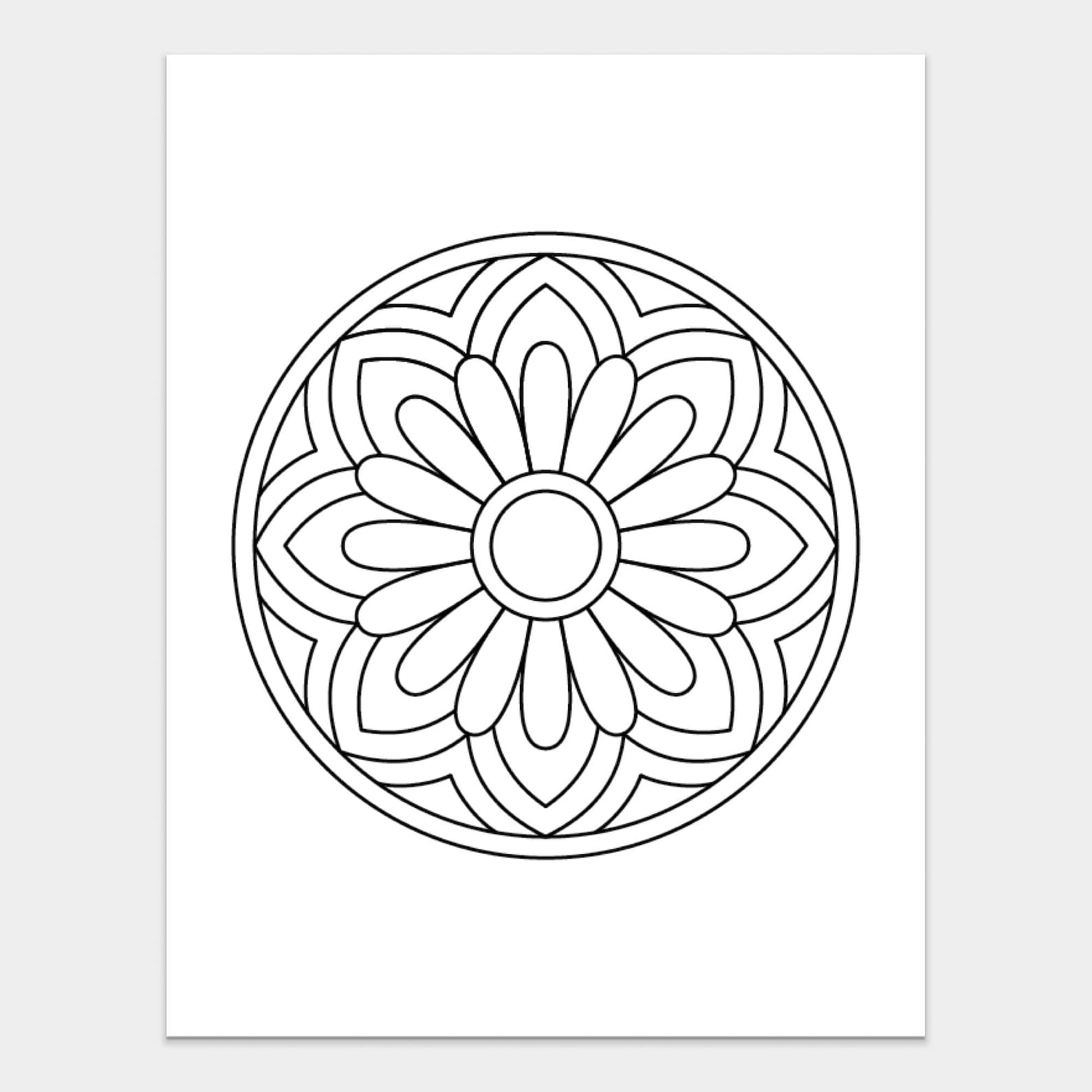 25 Easy Mandala Coloring Pages | Mandala Art Coloring Sheets | Mandala ...