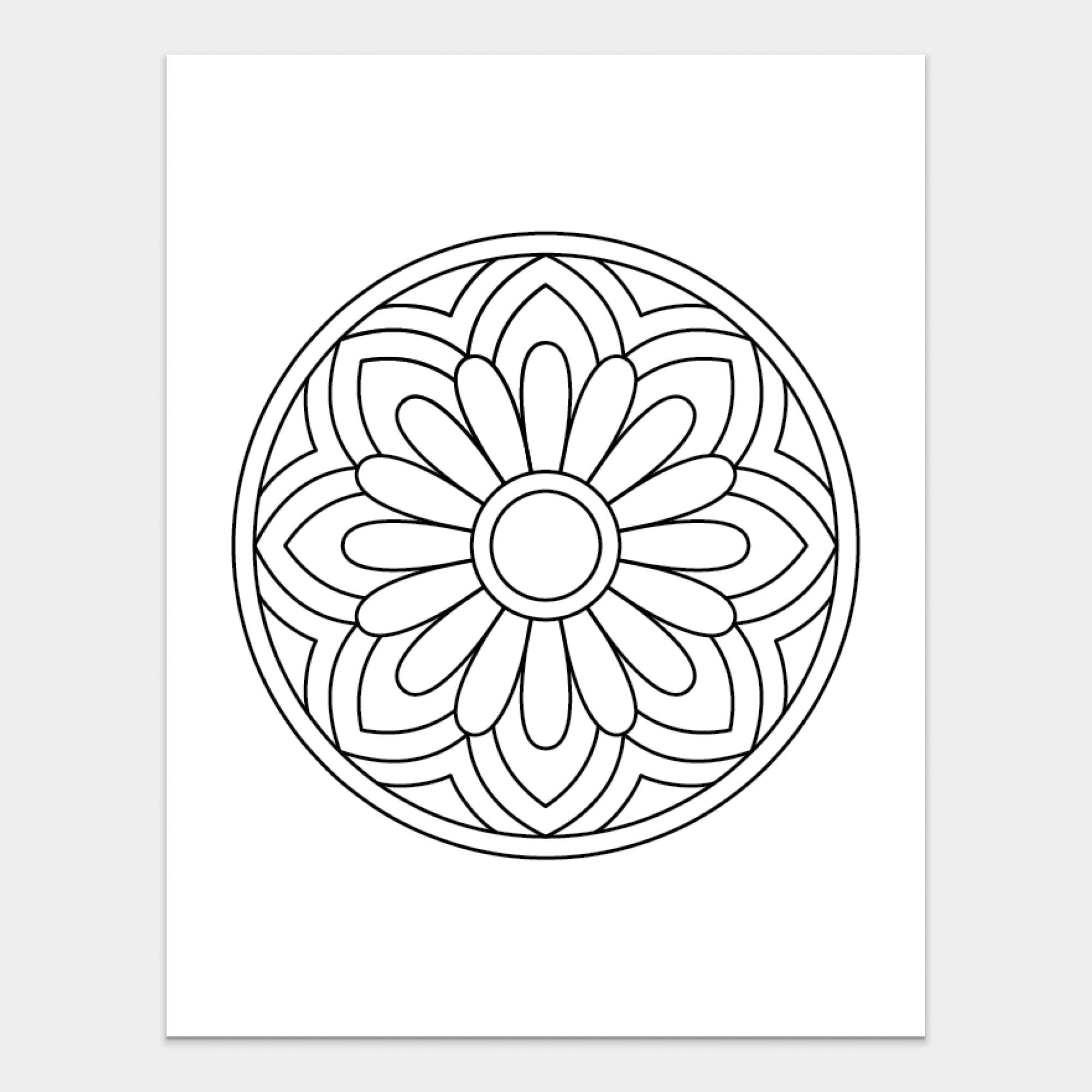 25 Easy Mandala Coloring Pages | Mandala Art Coloring Sheets | Mandala ...