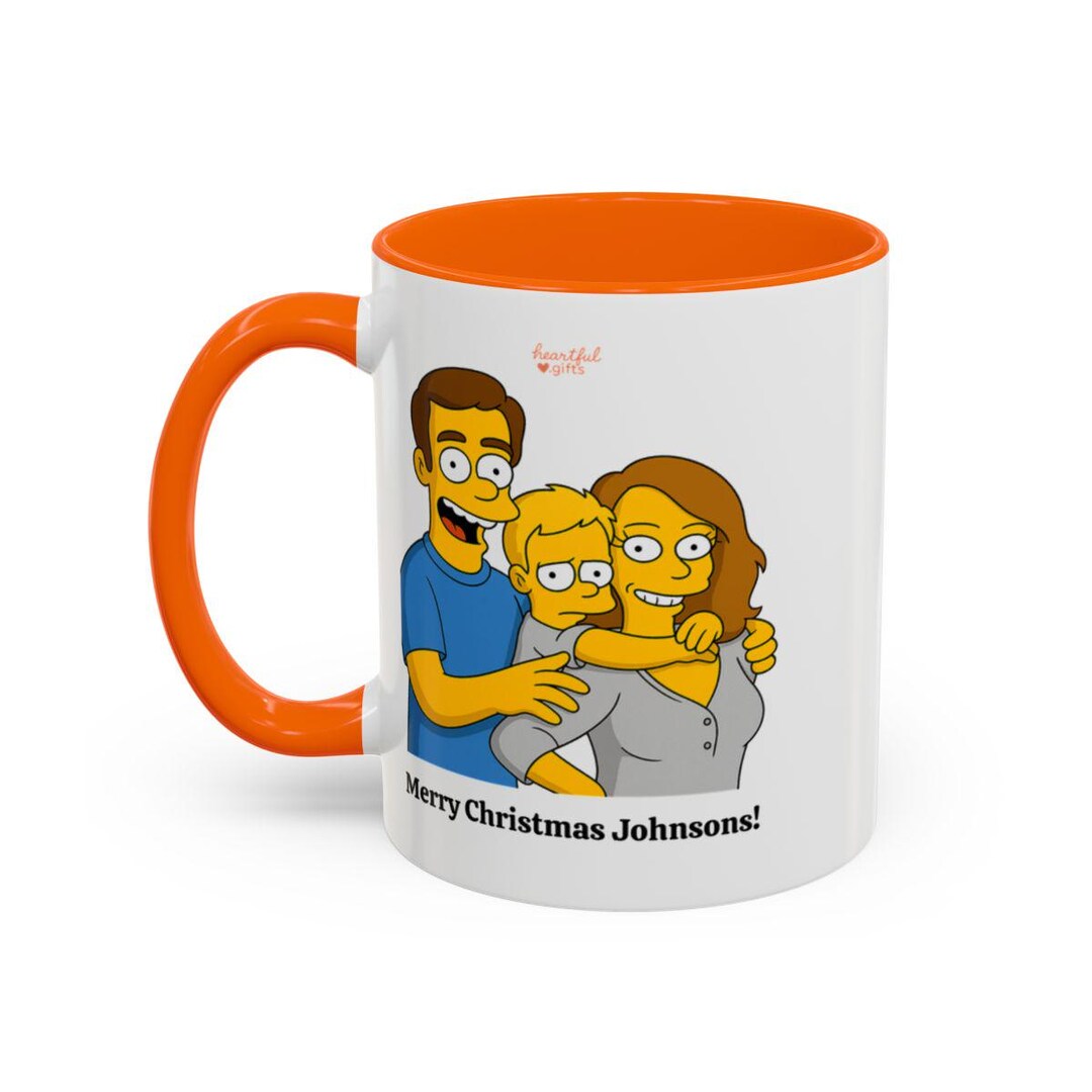 Your Simpsons Style Picture From Your Own Photo Accent Coffee Mug Gift ...