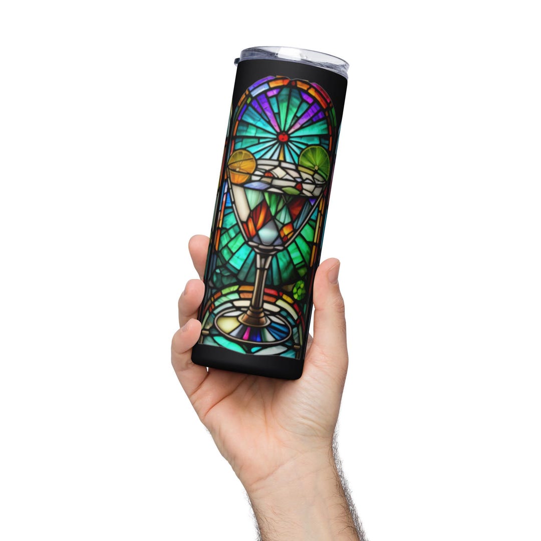 Stained Glass Design Bar Artwork Stainless Steel Tumbler - Etsy