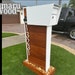 Modern Cumaru Wood Mailbox With Post: Personalized Design - Etsy