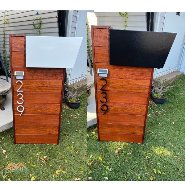 Modern Mailbox With Post - Etsy