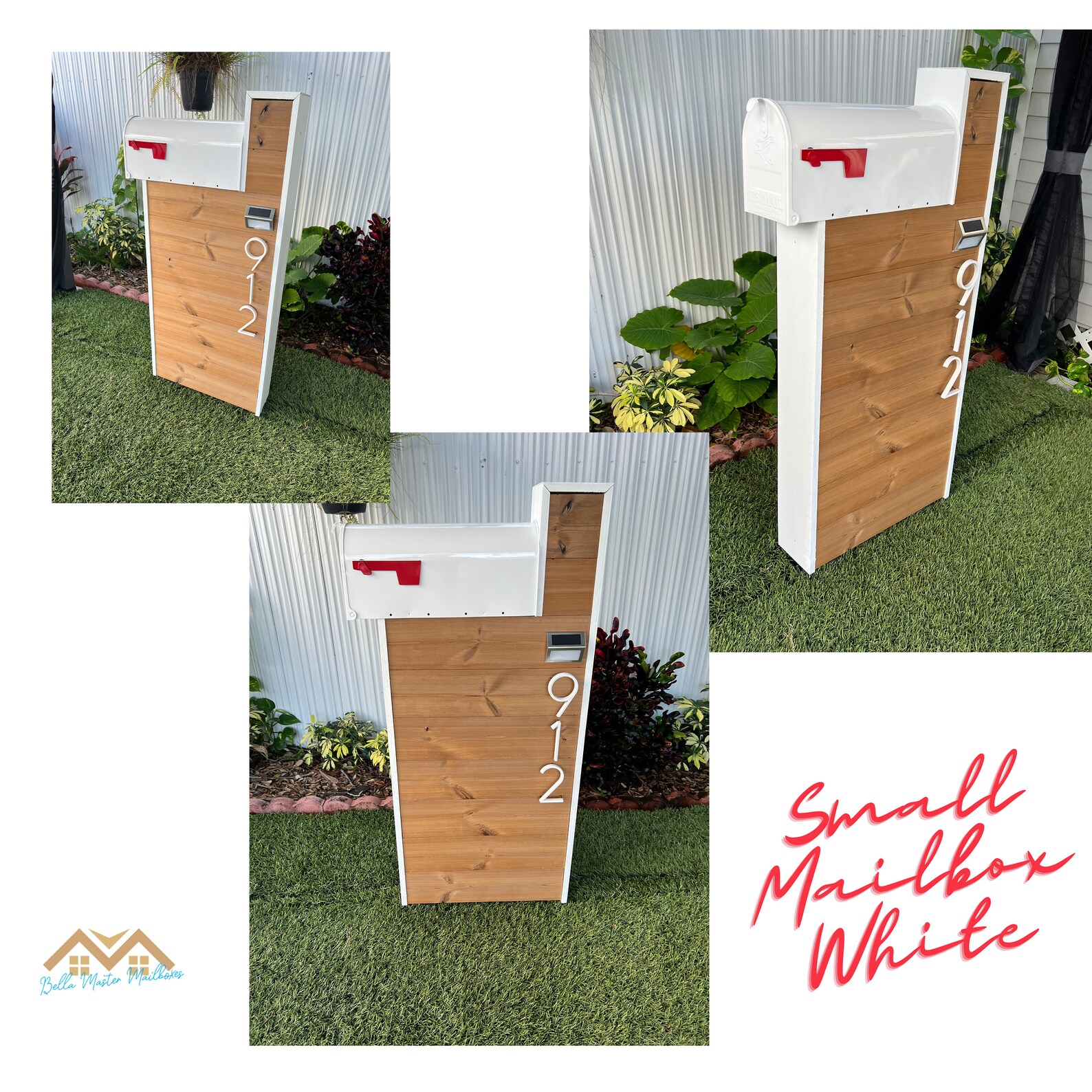 Modern Mailbox With Post, Custom Mailbox, Mailbox Personalizado, Design ...