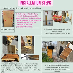 Modern Cumaru Wood Mailbox With Post: Personalized Design - Etsy