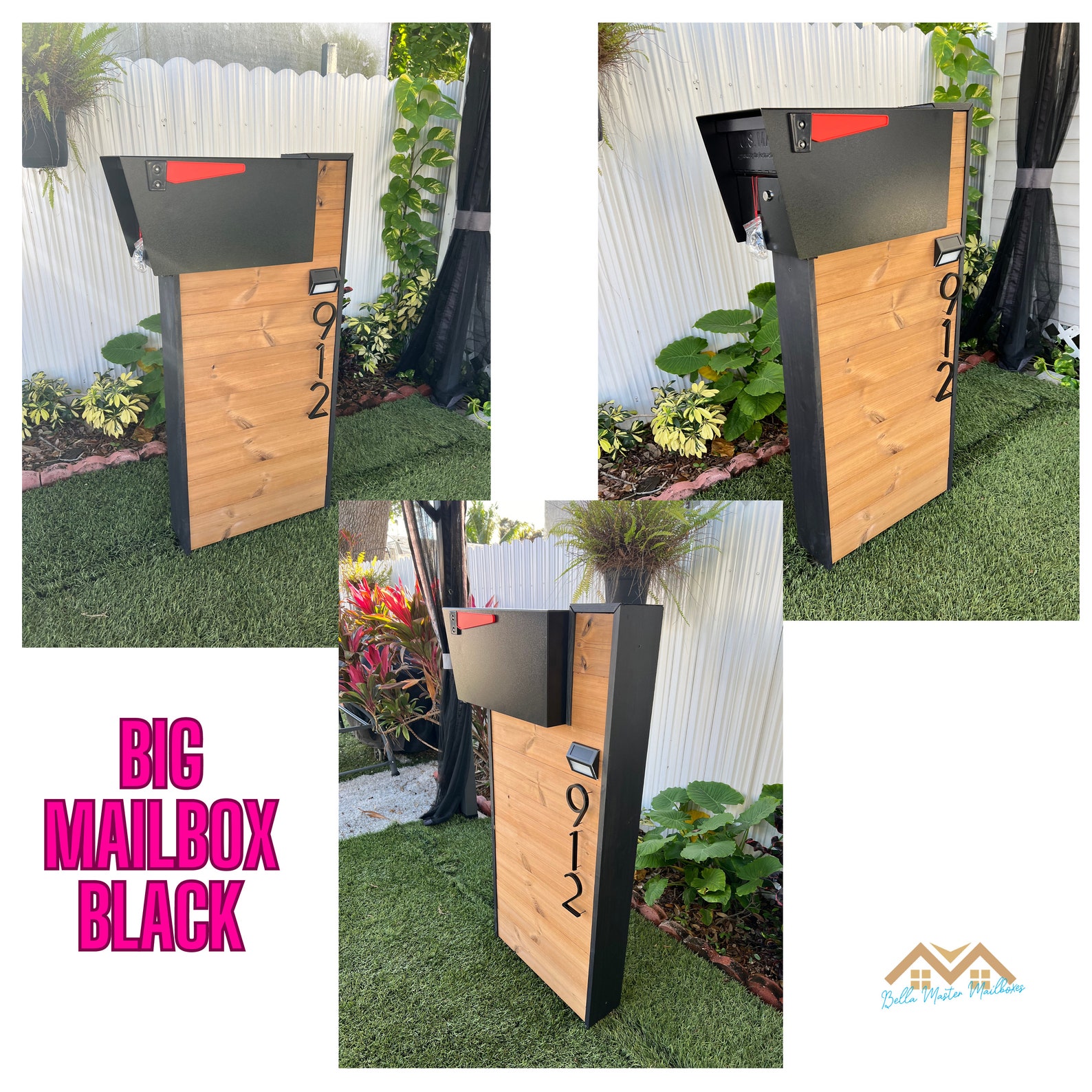 Modern Mailbox With Post, Custom Mailbox, Mailbox Personalizado, Design ...