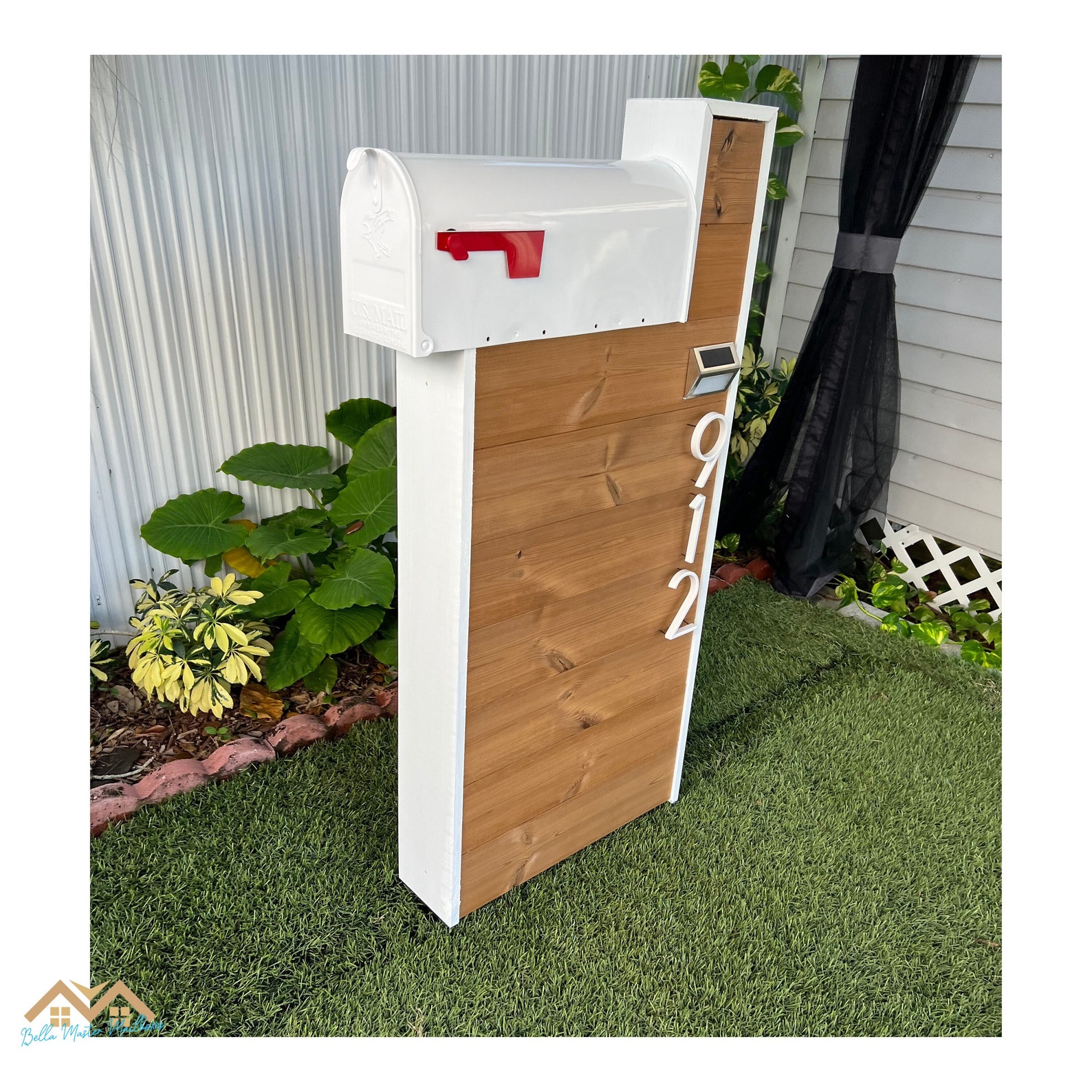 Modern Mailbox With Post, Custom Mailbox, Mailbox Personalizado, Design ...