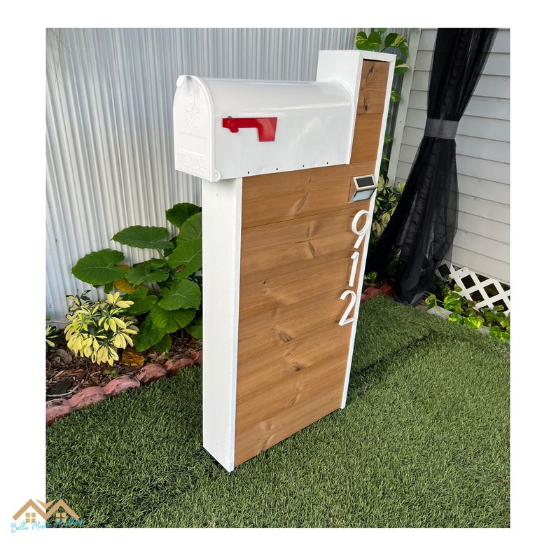 Modern Mailbox With Post, Custom Mailbox, Mailbox Personalizado, Design ...