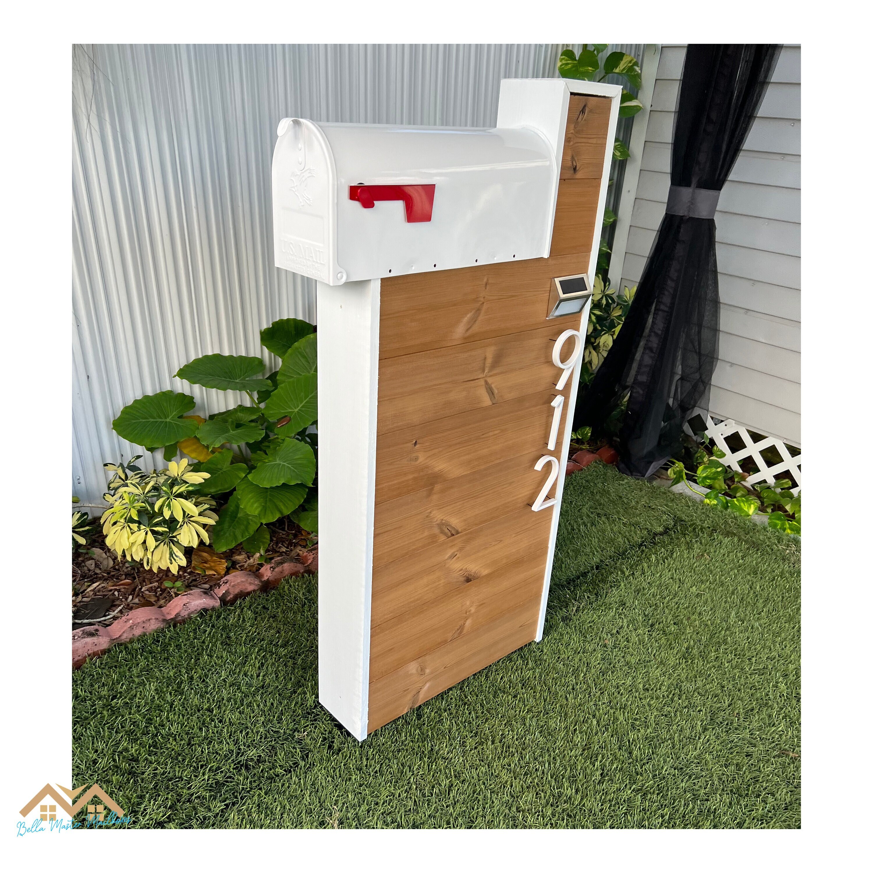 Modern Mailbox With Post, Custom Mailbox, Mailbox Personalizado, Design ...