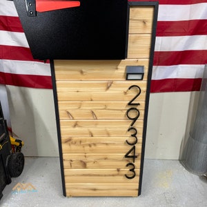 Custom Cedar Mailbox, Wonderful Handcrafted Cedar Mailbox Post, Rustic ...