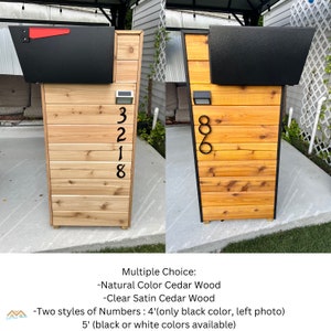 Custom Cedar Mailbox, Wonderful Handcrafted Cedar Mailbox Post, Rustic ...