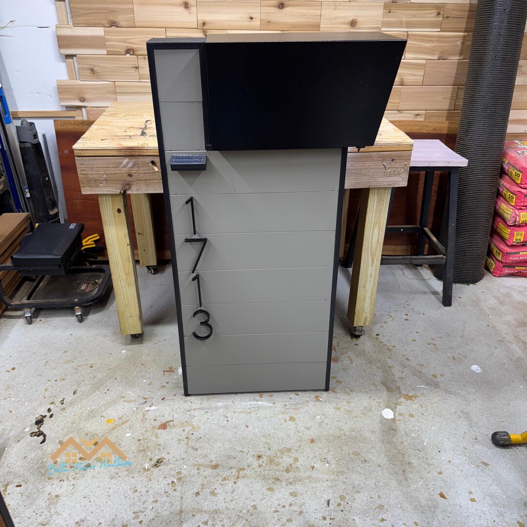 Mailbox With Post, Modern Mailbox, Rustic Mailbox,custom Mailbox ...