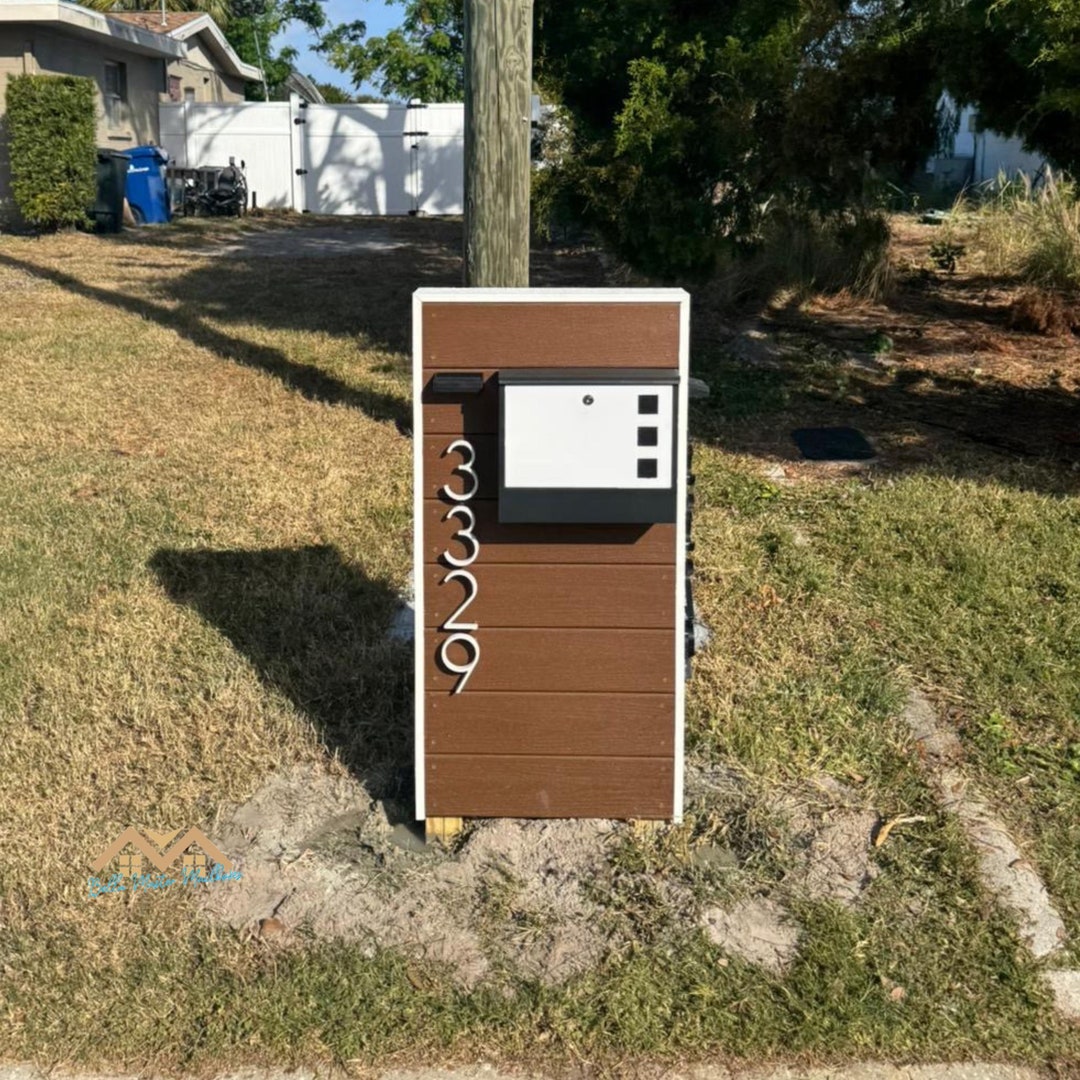 Custom Mailbox, Composite Mailbox, Mailbox Personalized, Wall Mount ...