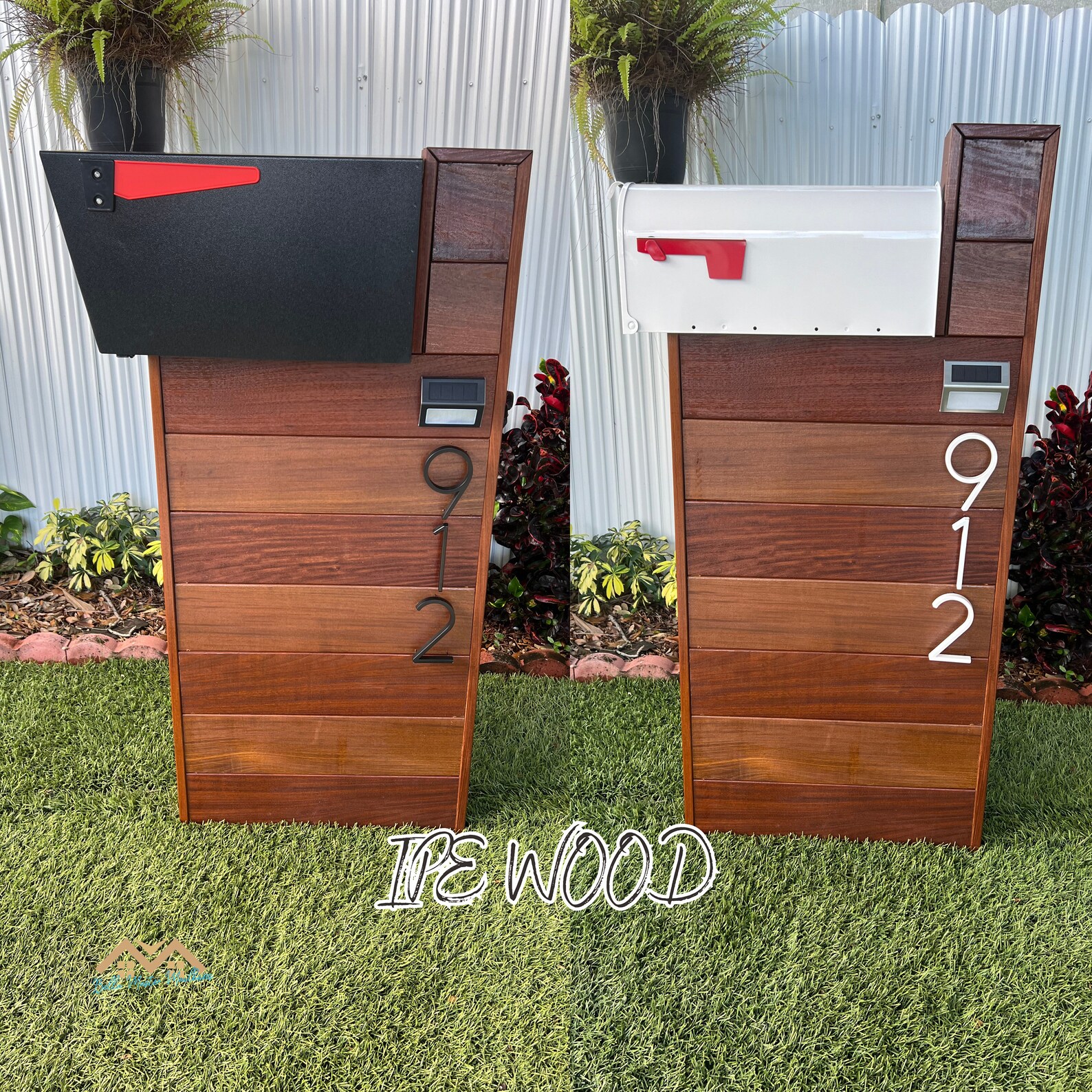 Custom IPE Mailbox, Modern Mailbox With Post, Custom Mailbox Cover ...