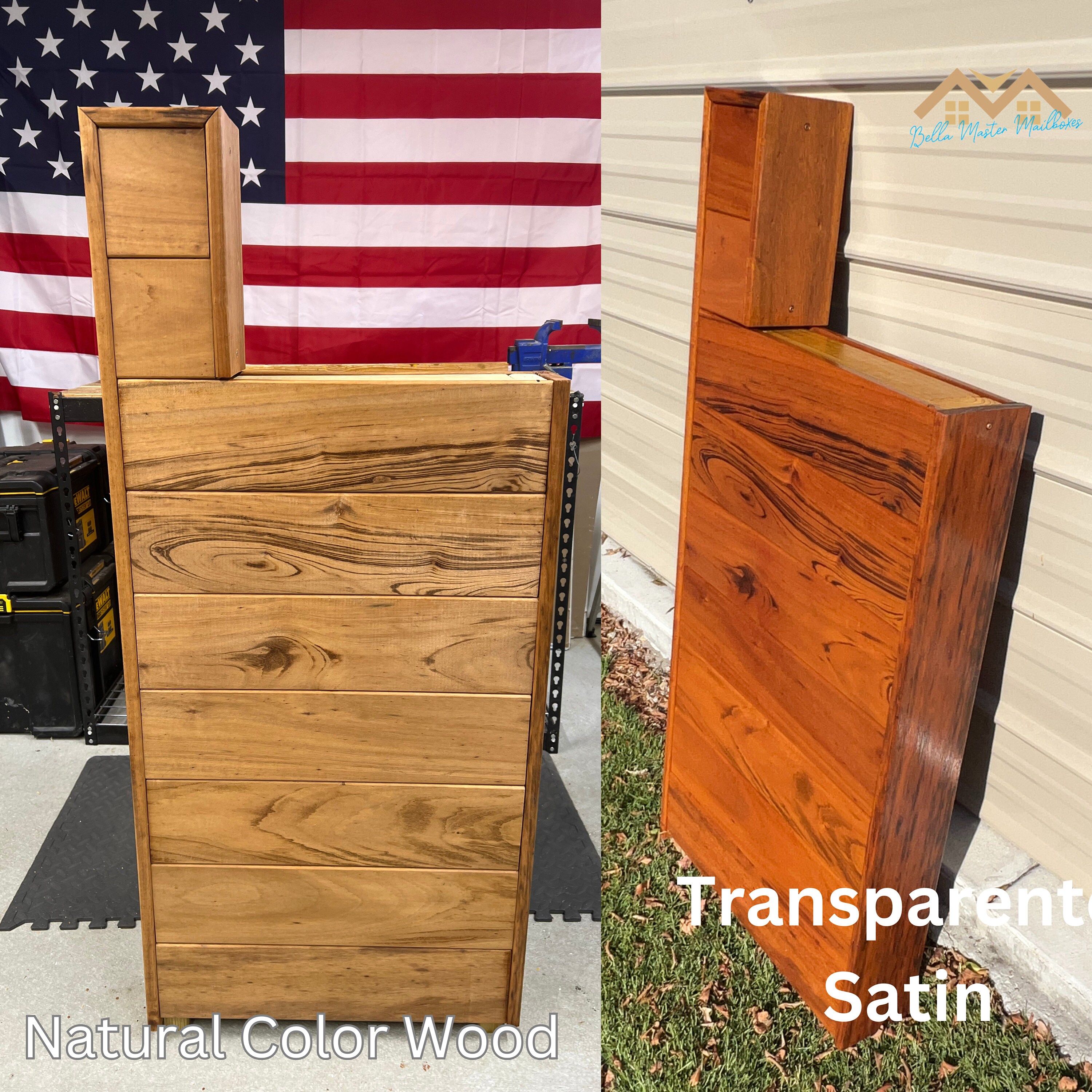 Custom Mailbox, Modern Mailbox With Post, Design Mailbox, Wood Mailbox ...