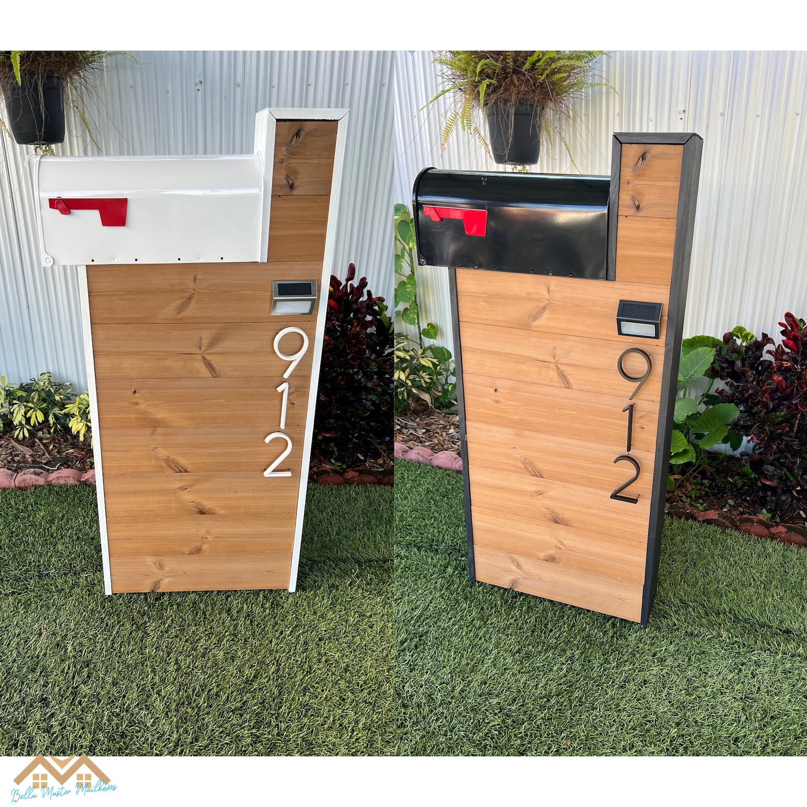 Modern Mailbox With Post, Custom Mailbox, Mailbox Personalizado, Design ...
