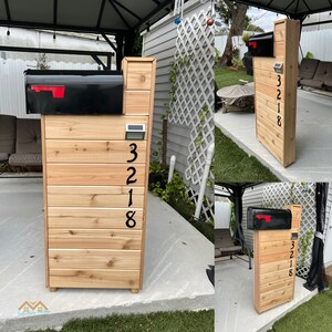 Custom Cedar Mailbox, Wonderful Handcrafted Cedar Mailbox Post, Rustic ...