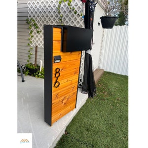 Custom Cedar Mailbox, Wonderful Handcrafted Cedar Mailbox Post, Rustic ...