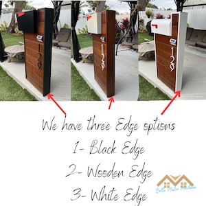 Modern Cumaru Wood Mailbox With Post: Personalized Design - Etsy