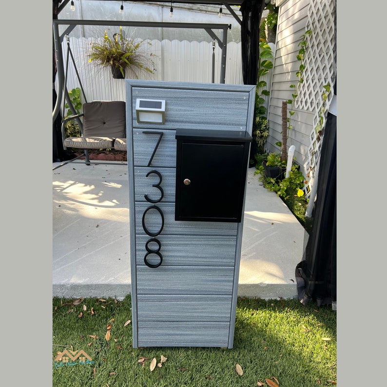 Custom Mailbox, Modern Design Mailbox, Mailbox With Post, Rustic ...