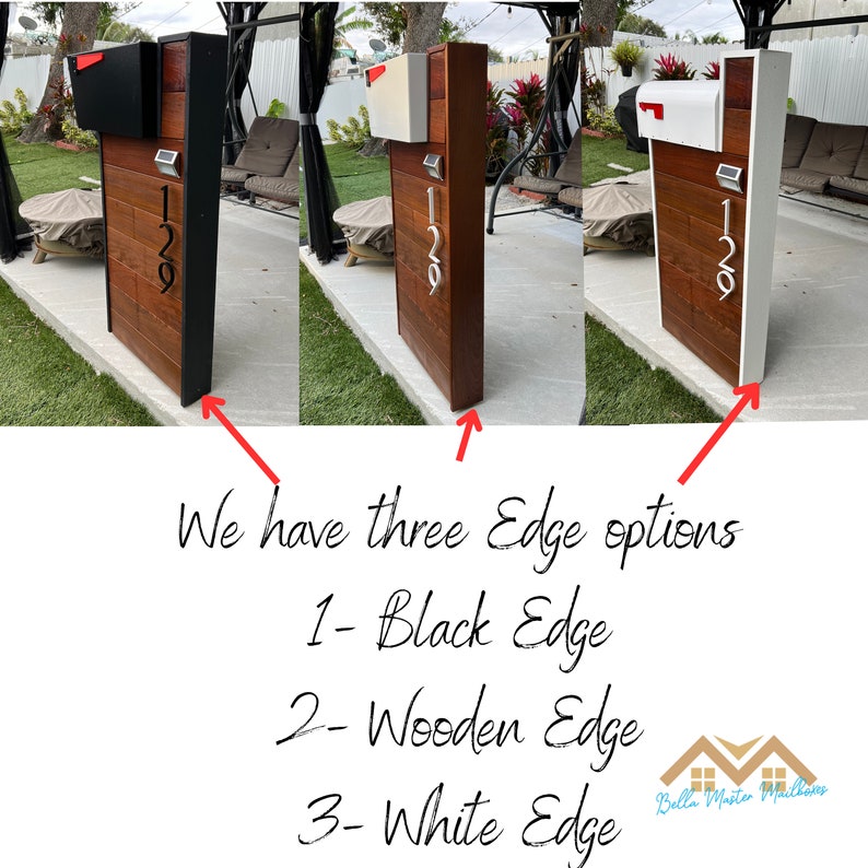 Modern Mailbox With Post, Custom Mailbox, Mailbox Personalizado, Design ...