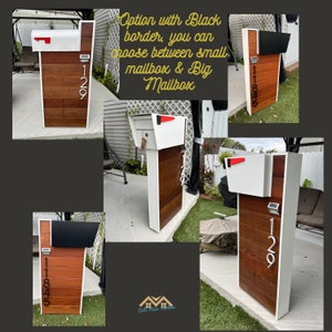 Customized IPE Mailbox,personalized Modern IPE Mailbox & Wooden ...