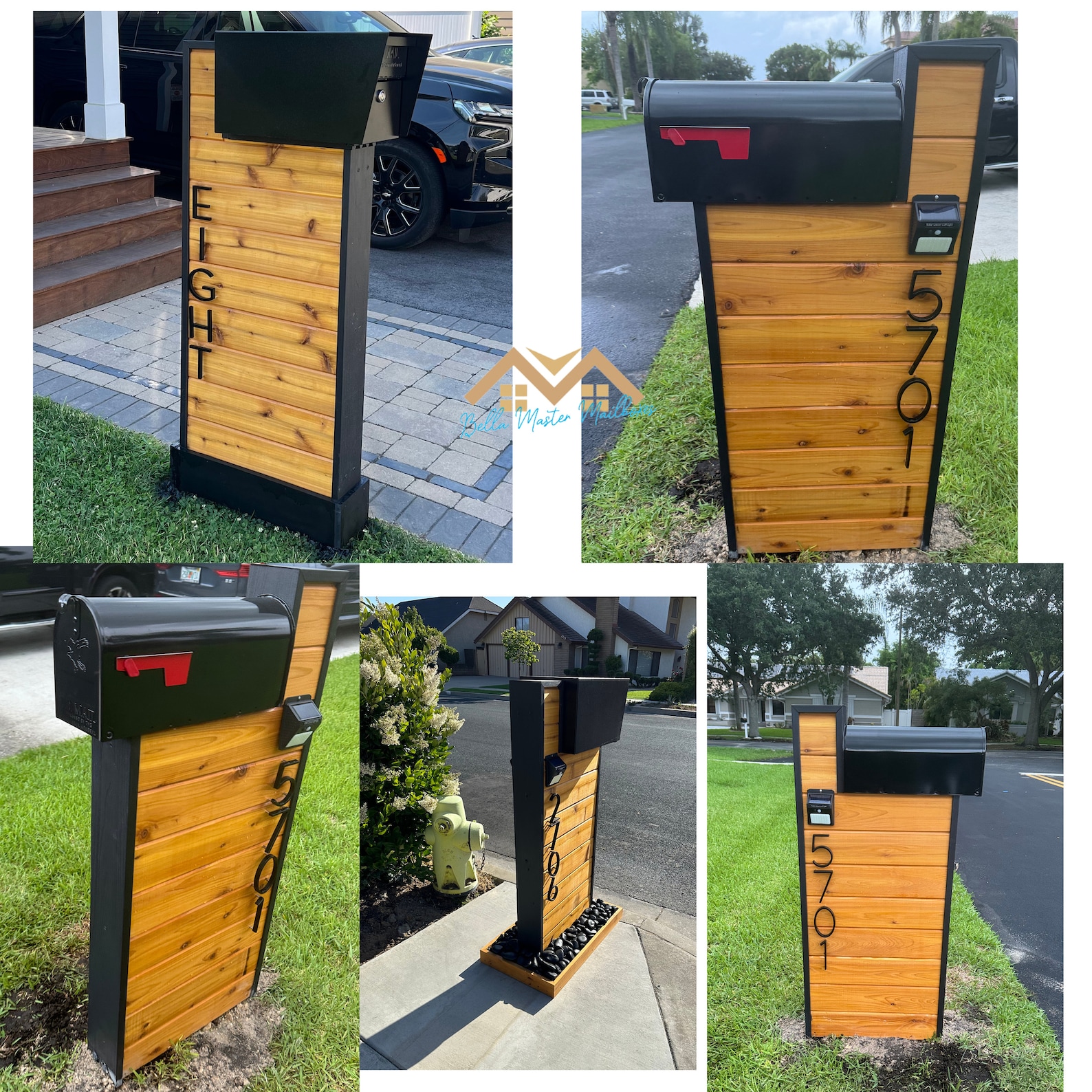 Custom Cedar Mailbox, Wonderful Handcrafted Cedar Mailbox Post, Rustic ...