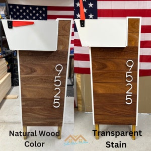 Modern Cumaru Wood Mailbox With Post: Personalized Design - Etsy