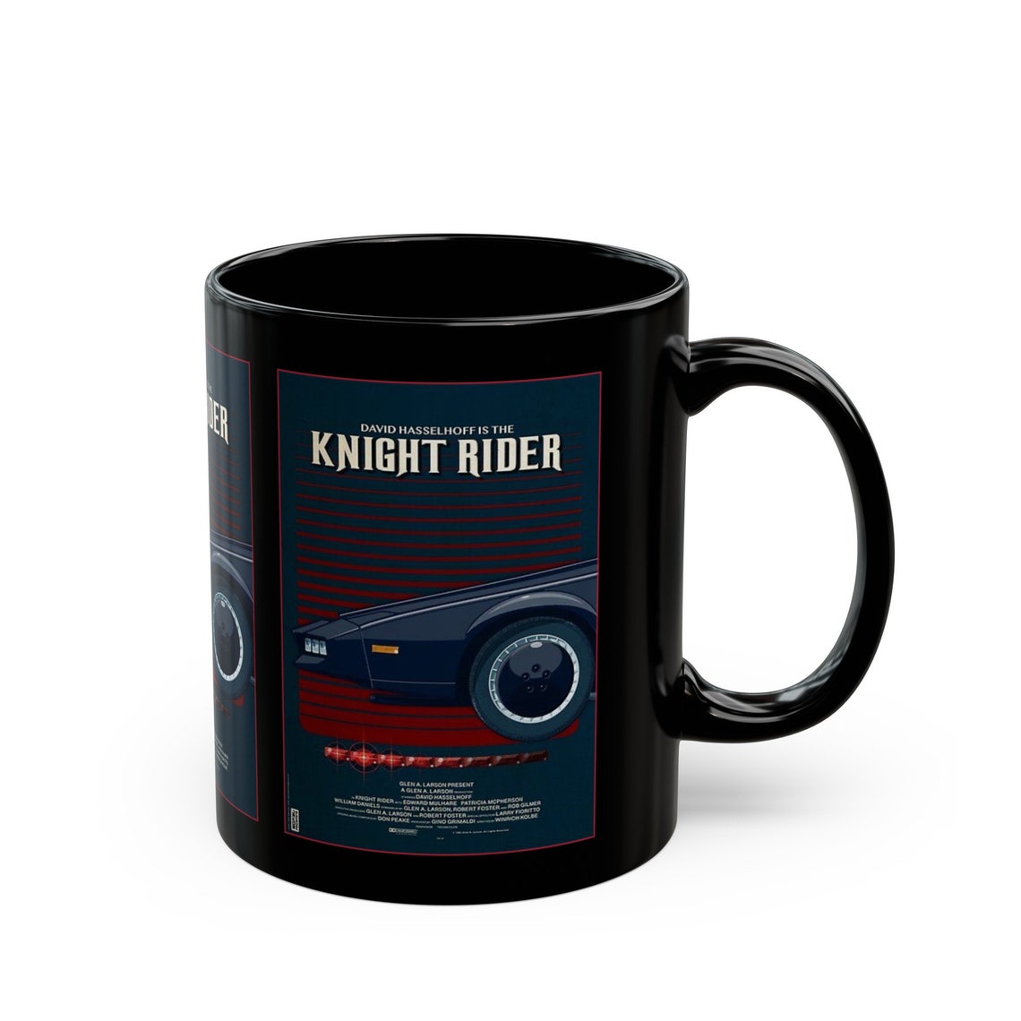 Knight Rider Coffee Cup, Knight Rider Mug, 80s Mug, 80s TV Coffee Cup ...