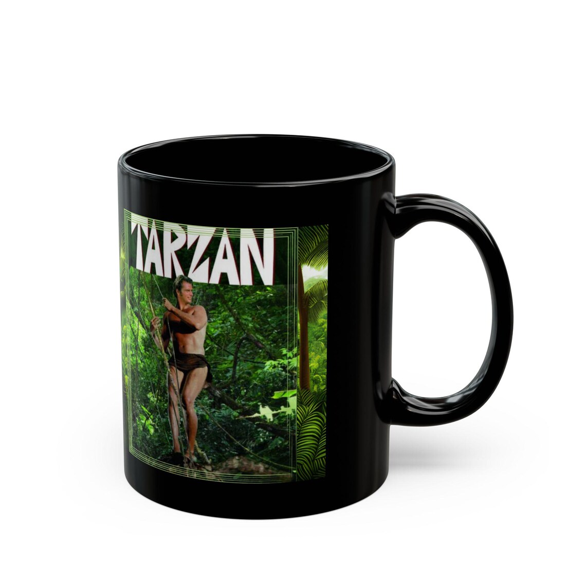 Tarzan Coffee Cup, Ron Ely 70s Mug, 70s Movies Coffee Cup, 70s Shows ...