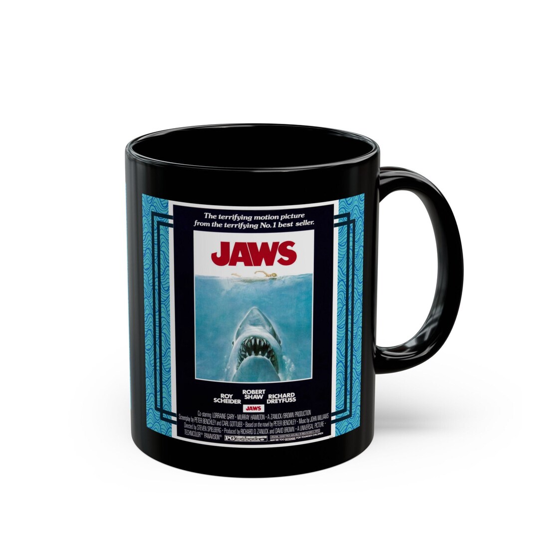 Jaws Coffee Cup, Jaws 70s Mug, 70s Movies Coffee Cup, Fun 70s Mug ...