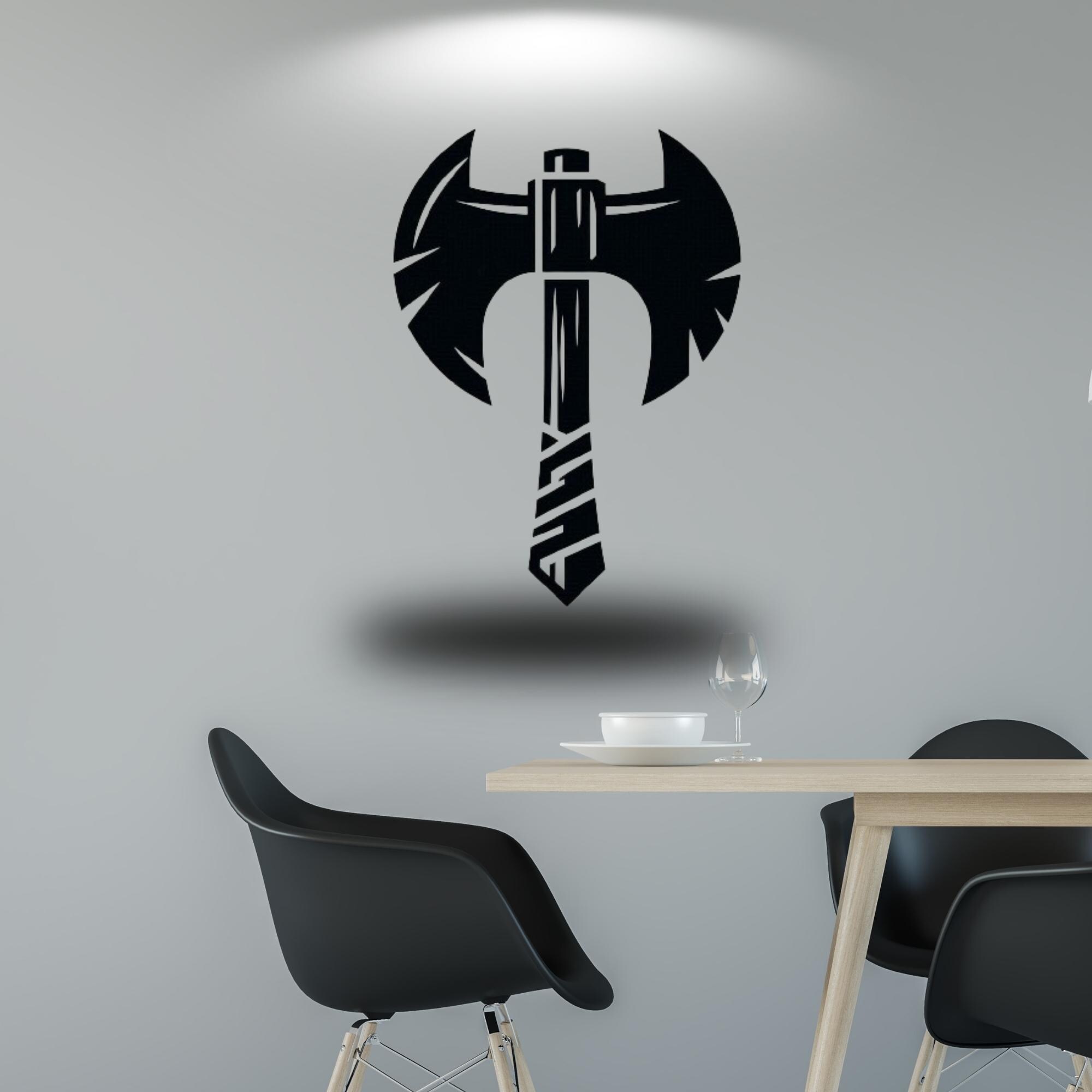 Axe Themed Digital Laser Cutting File - SVG and DXF Format - Suitable ...