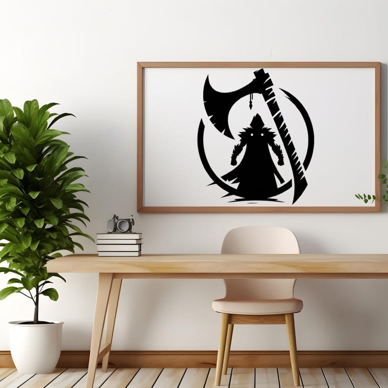 Axe Themed Digital Laser Cutting File - SVG and DXF Format - Suitable ...