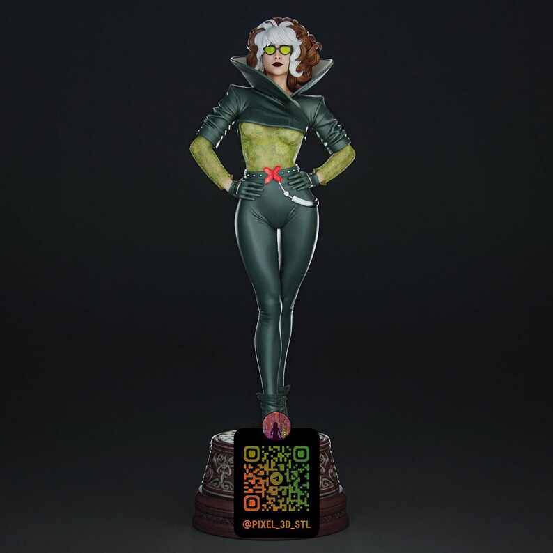 3D Printed Female Villain Figure – Hand Painted Fantasy Collectible ...