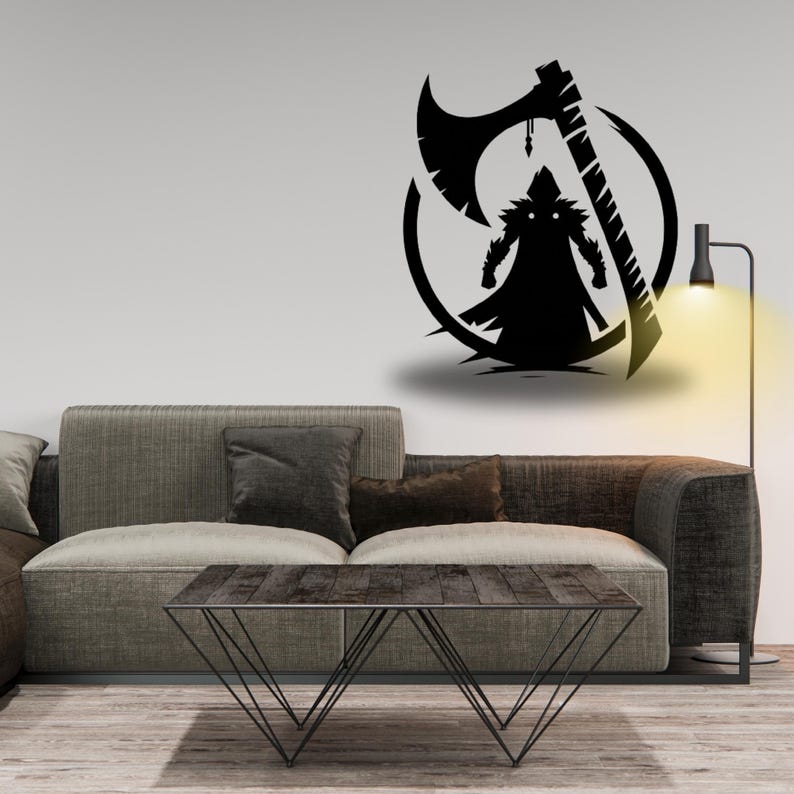 Axe Themed Digital Laser Cutting File - SVG and DXF Format - Suitable ...