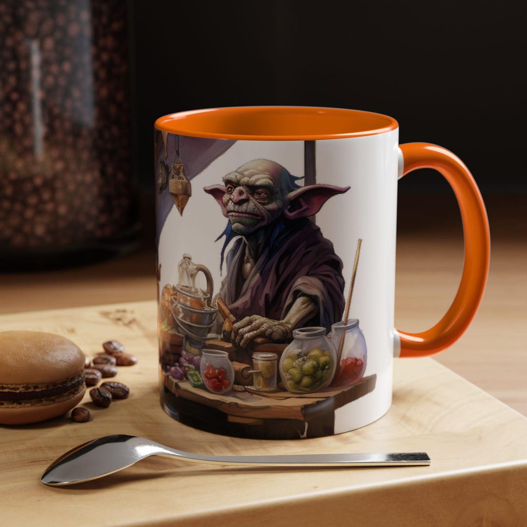 Goblin Shopkeeper, Accent Mug for Coffee, Tea, 11oz, 15oz, Ceramic Mug ...