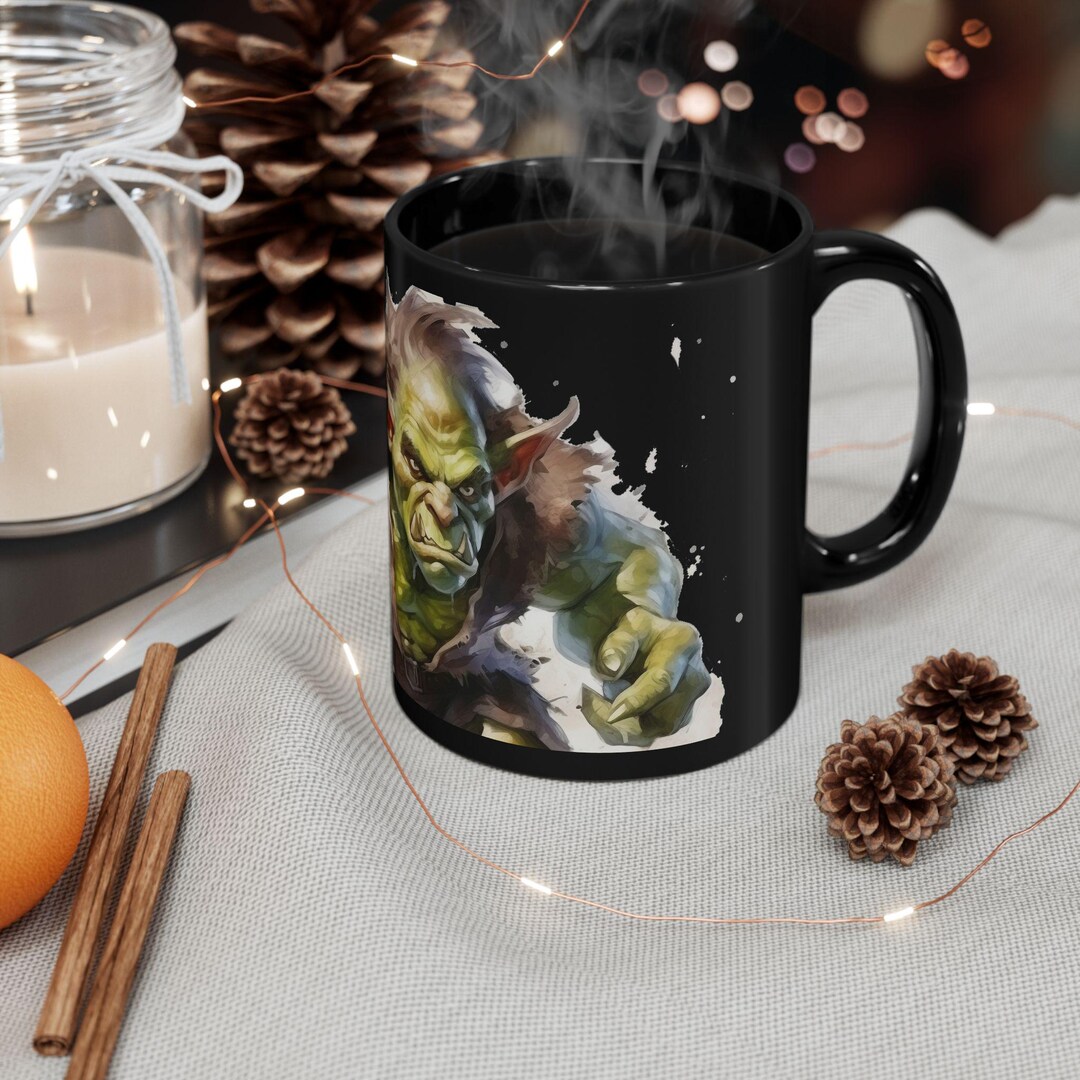 Mug, Strong Goblin Fighter, Fantasy Coffee Cup, Goblin Gift, Fun ...