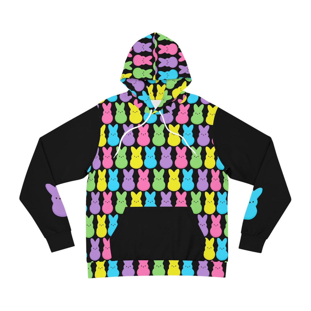 Easter Basket Idea, Peeps Neon Hoodie, Retro Vibes Fashion Hoodie AOP ...