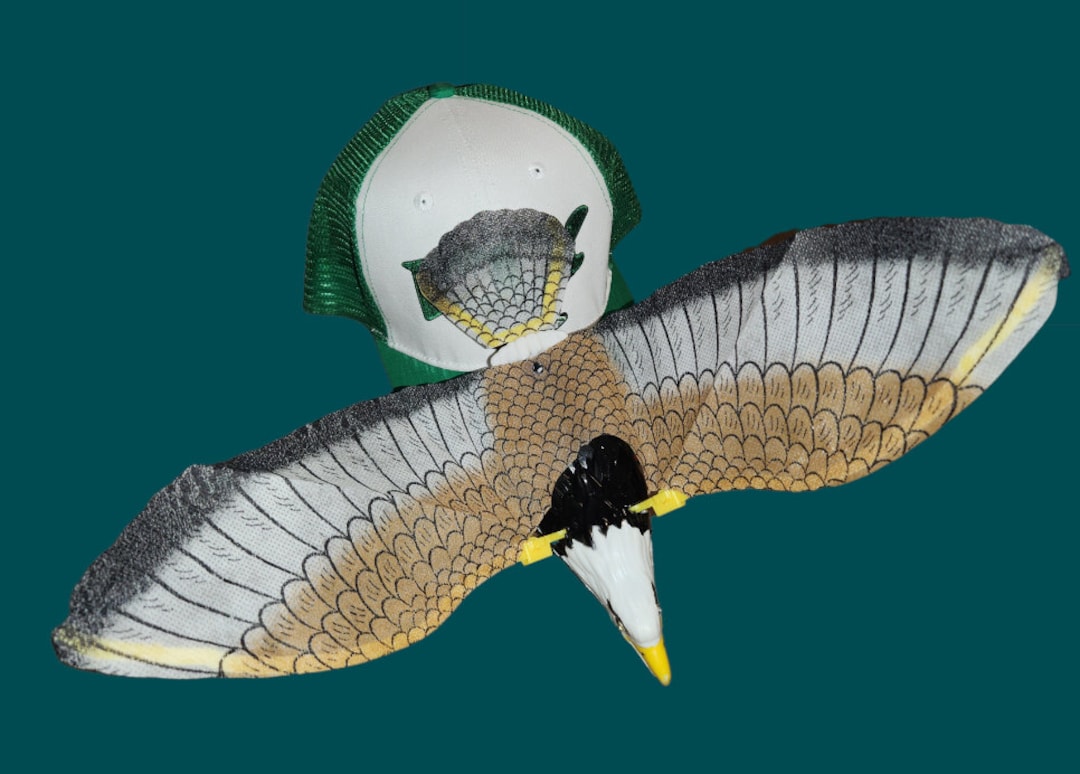 Battery Operated Flapping Eagle Kelly Green Trucker Hat W/ - Etsy