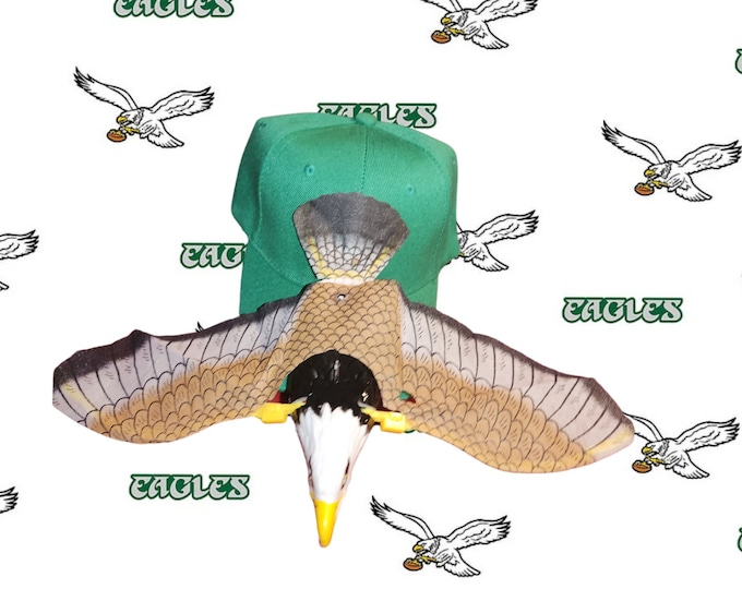 Battery Operated Flapping Eagle Kelly Green Philadelphia Eagles Cap - Etsy