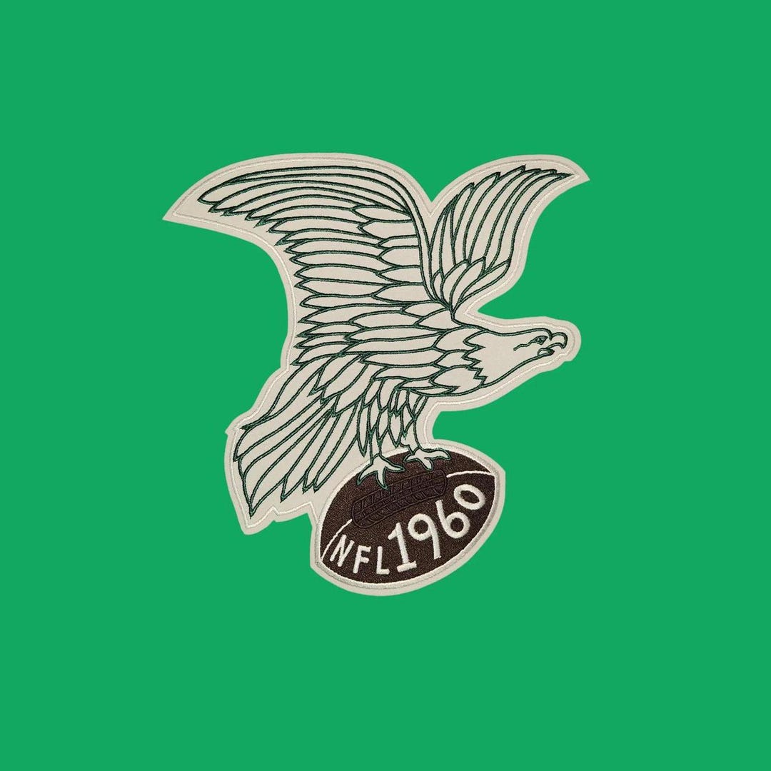 9-inch Philadelphia Eagles 1960 World Champions Throwback Sew-on / Iron ...