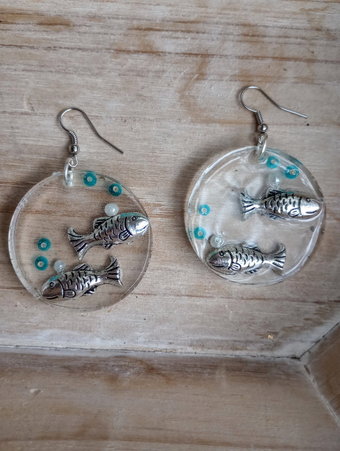 Handmade Fish in A Tank Bubble Blue Bubble Fish Boosting - Etsy