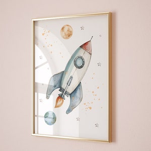 Space Nursery Prints , Outer Space Printable Wall Art for Nursery Decor ...